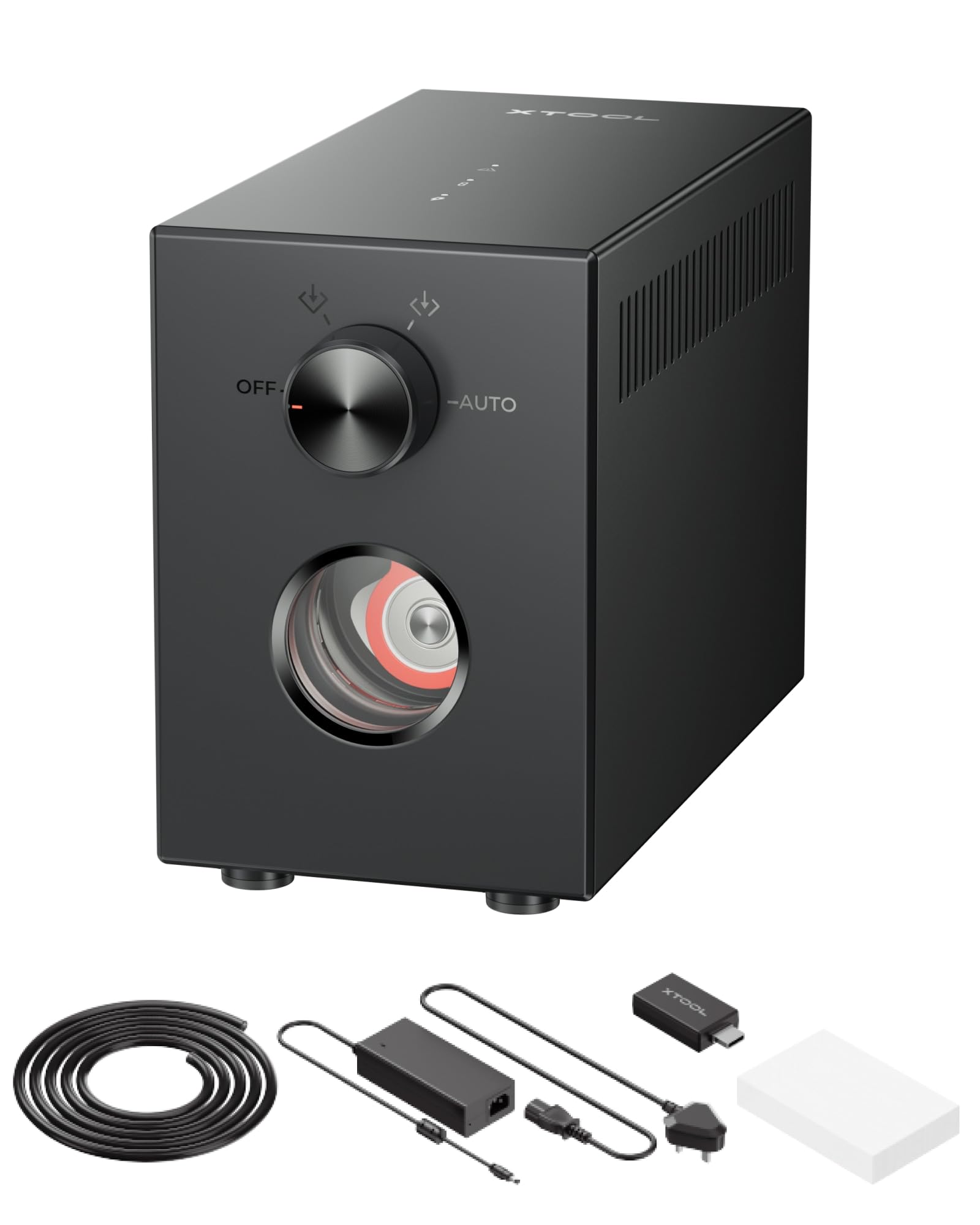xTool Air-Compress Assist with Upgraded Metal Pistion Pump for xTool S1/M1 Ultra, 30L/min Air Output for Laser Cutter, Auto Control, HEPA Filter, Cut Cleaner and Faster