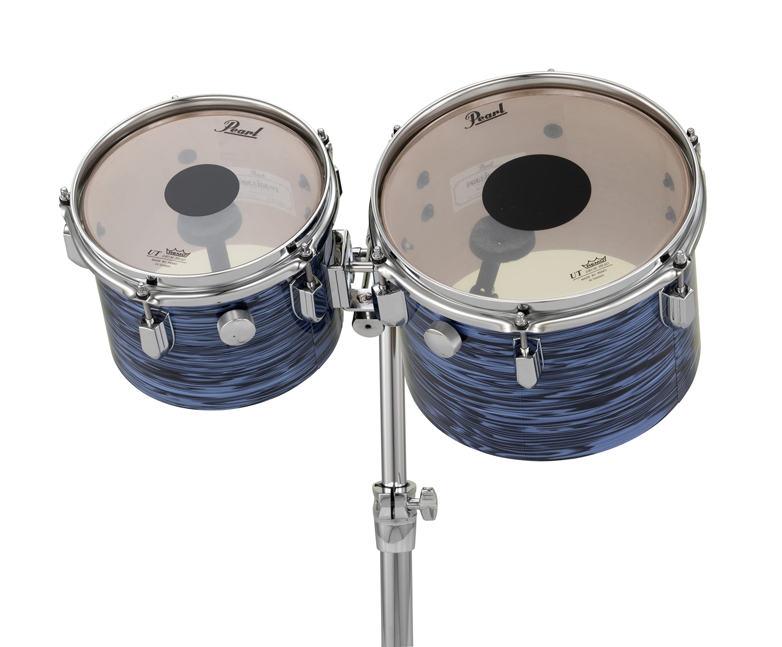 Pearl President Deluxe Concert Tom Set 8" and 10" with Stand Ct950 Ocean Ripple (PSD0810P/C767)
