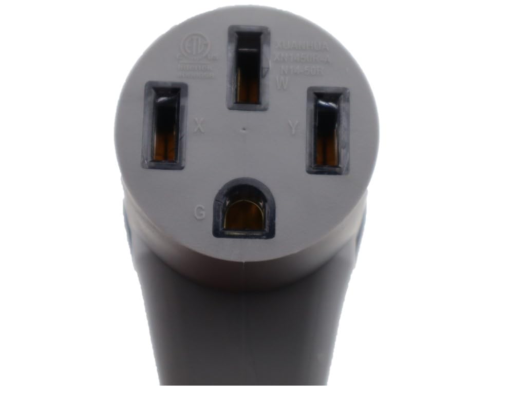 MPI Tools Nema L14-30P to 14-50R Generator Power Cord Pigtail Adapter 4 Wire 125/250v 18 Inches Long