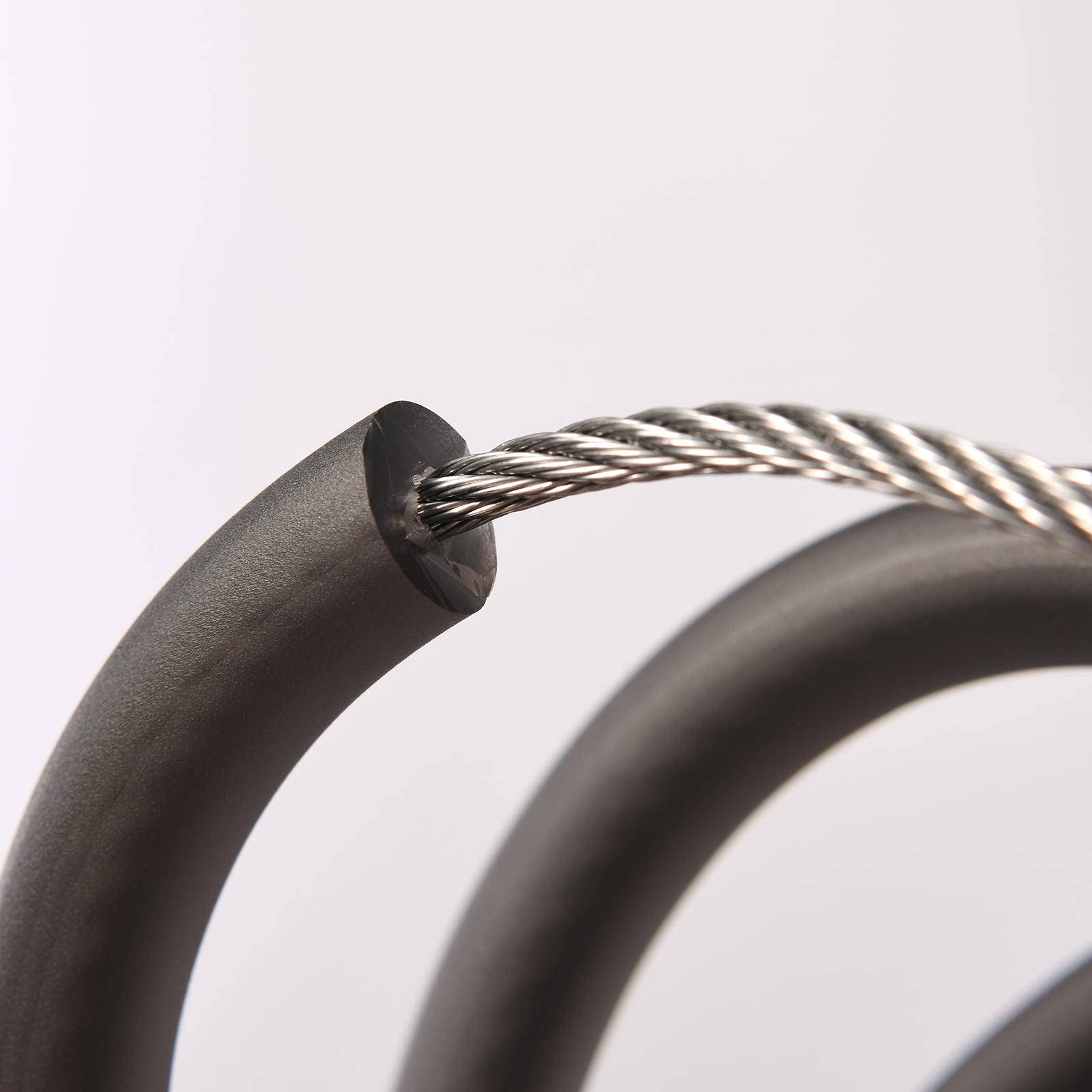 NC Bicycle Lock, 6-Foot Bicycle Cable Lock, Alloy Lock Wire Lock, Safe Anti-Theft Bicycle Chain Lock, with Key, Lock Frame Combination