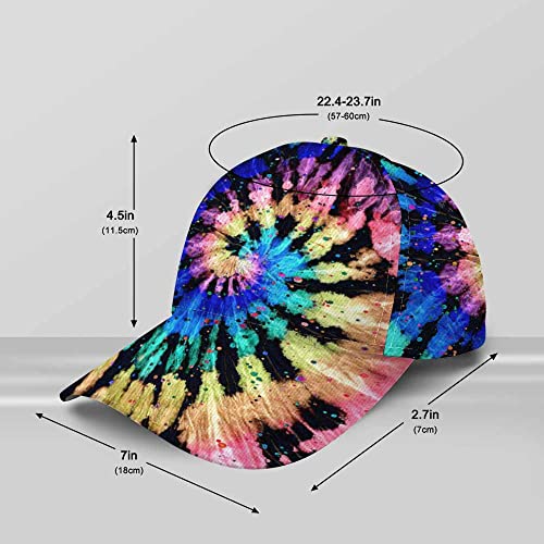 Pehede Tie Dye Baseball Cap Trucker Snapback Hats Vintage Ball Hat Adjustable Sport Caps for Men Women