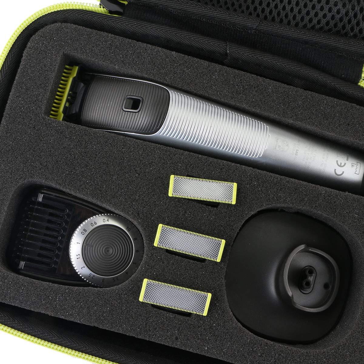 Khanka Hard Travel Case Replacement for Philips Norelco Oneblade QP6520/70 Pro Hybrid Electric Trimmer and Shaver