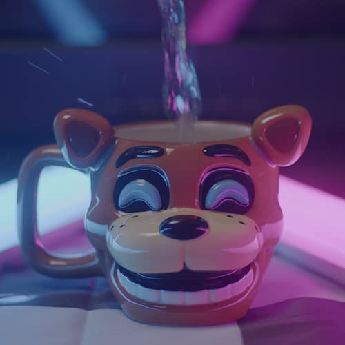 Youtooz Freddy Mug, Official Licensed Five Nights At Freddy's - Freddy Coffee Mug (13 oz) With Lid By Youtooz Five Night's At Freddy Collection