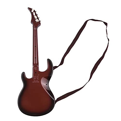 PENCHEN Children Simulation Bass Guitar 4-String Musical Instrument Educational Guitar Bass Toy for Kids Beginners 19 inches, Red