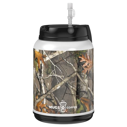 Mugs N Coffee 64 oz NextCamo Mug with Reusable Straw - BPA Free - Made in the USA