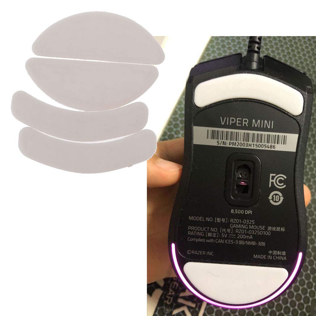 lehaha 2 Sets/Pack Tiger Gaming Mouse Skates Feet for Razer Viper Mini Mouse Curve Edge