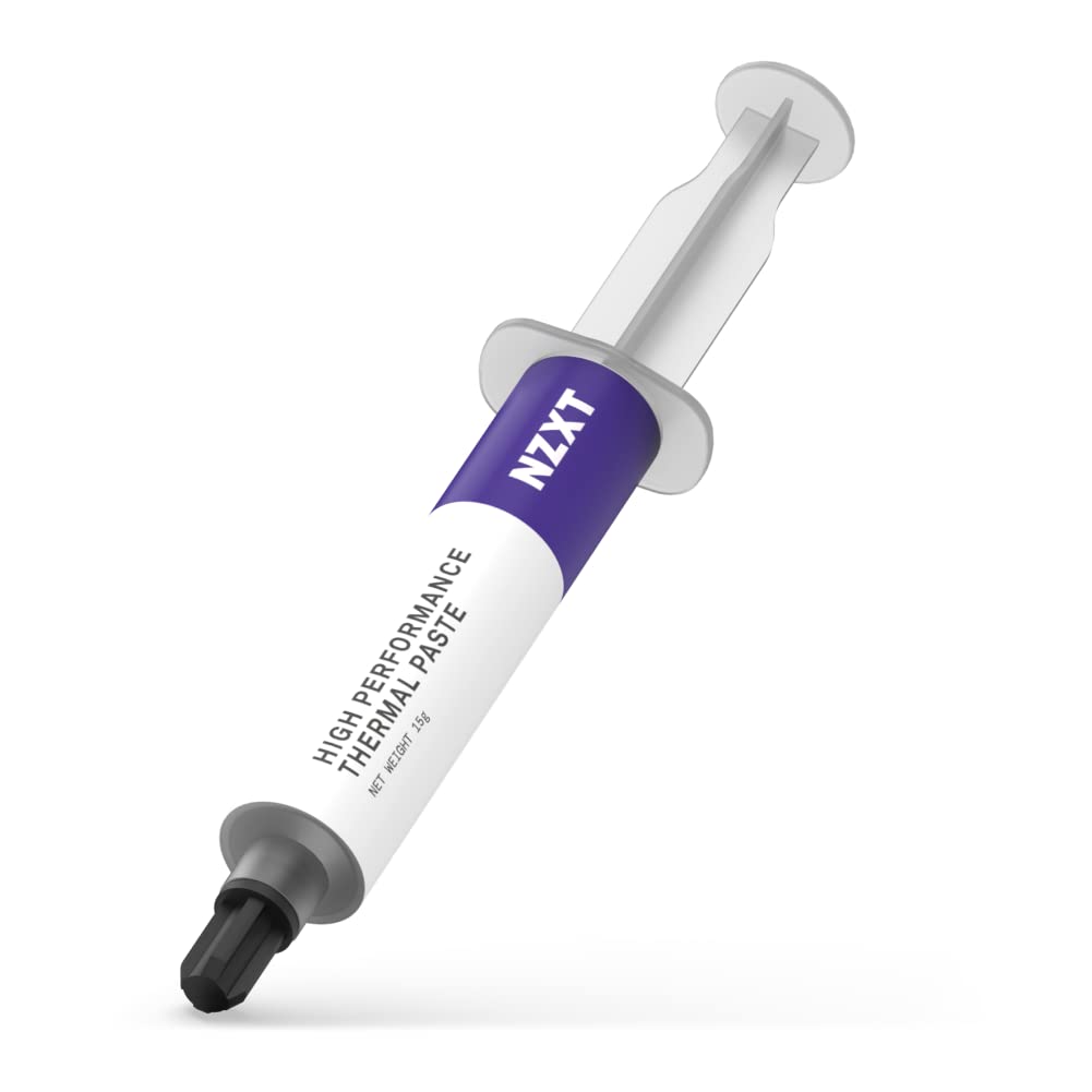 NZXT Thermal Paste - BA-TP015-01 - Thermal Conductivity 6.3 W/m-k - East Application - Long-Term Stability - for Proccessors/CPU/All Coolers - (15g)