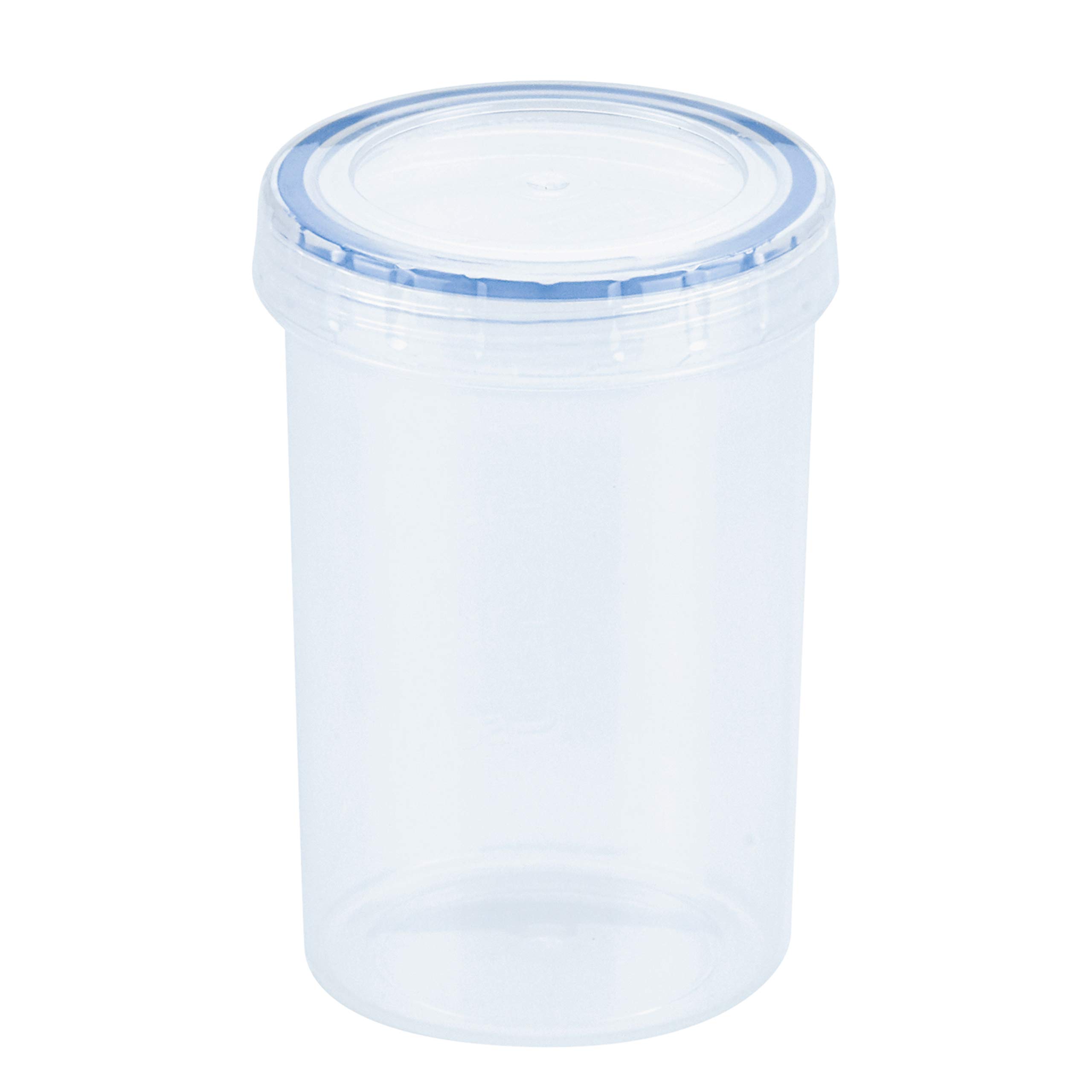 LOCK & LOCK Easy Essentials Twist Food Storage lids/Airtight containers, BPA Free, Tall-11 oz-for Nuts, Clear