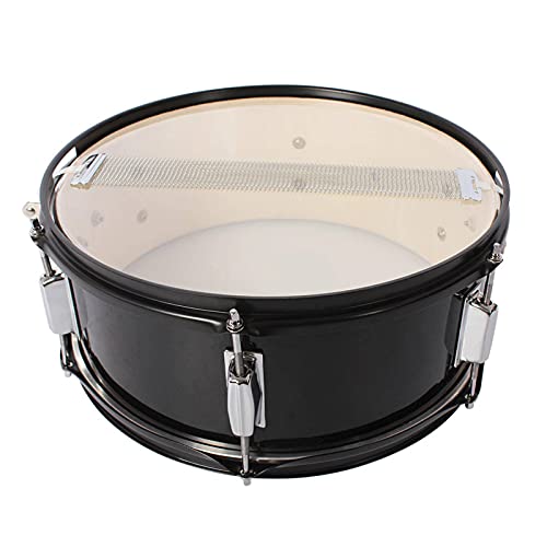 NC 14 x 5.5 inches Professional Marching Snare Drum & Drum Stick & Strap & Wrench Kit Black