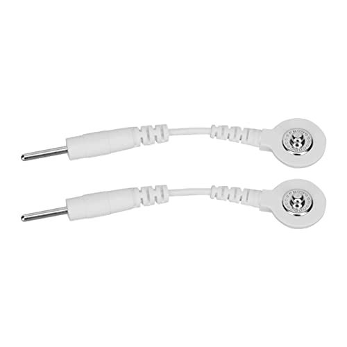 Socobeta Electrodes Cords, White 20Pcs Easy Operation Electrode Wires Reliable Promote Circulation for Treatment Devices
