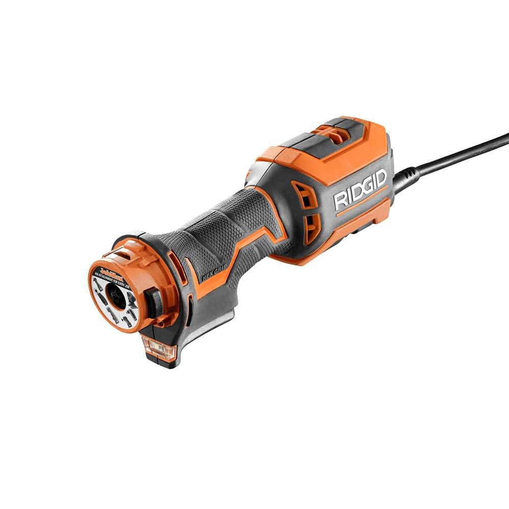 Ridgid R28602 JobMax 4 Amp Corded Multi Tool with Replaceable Heads (Sander Head, Sanding Pads, Crescent Saw and 1 1/8β Wood Cutting Blade Included) (RENEWED)