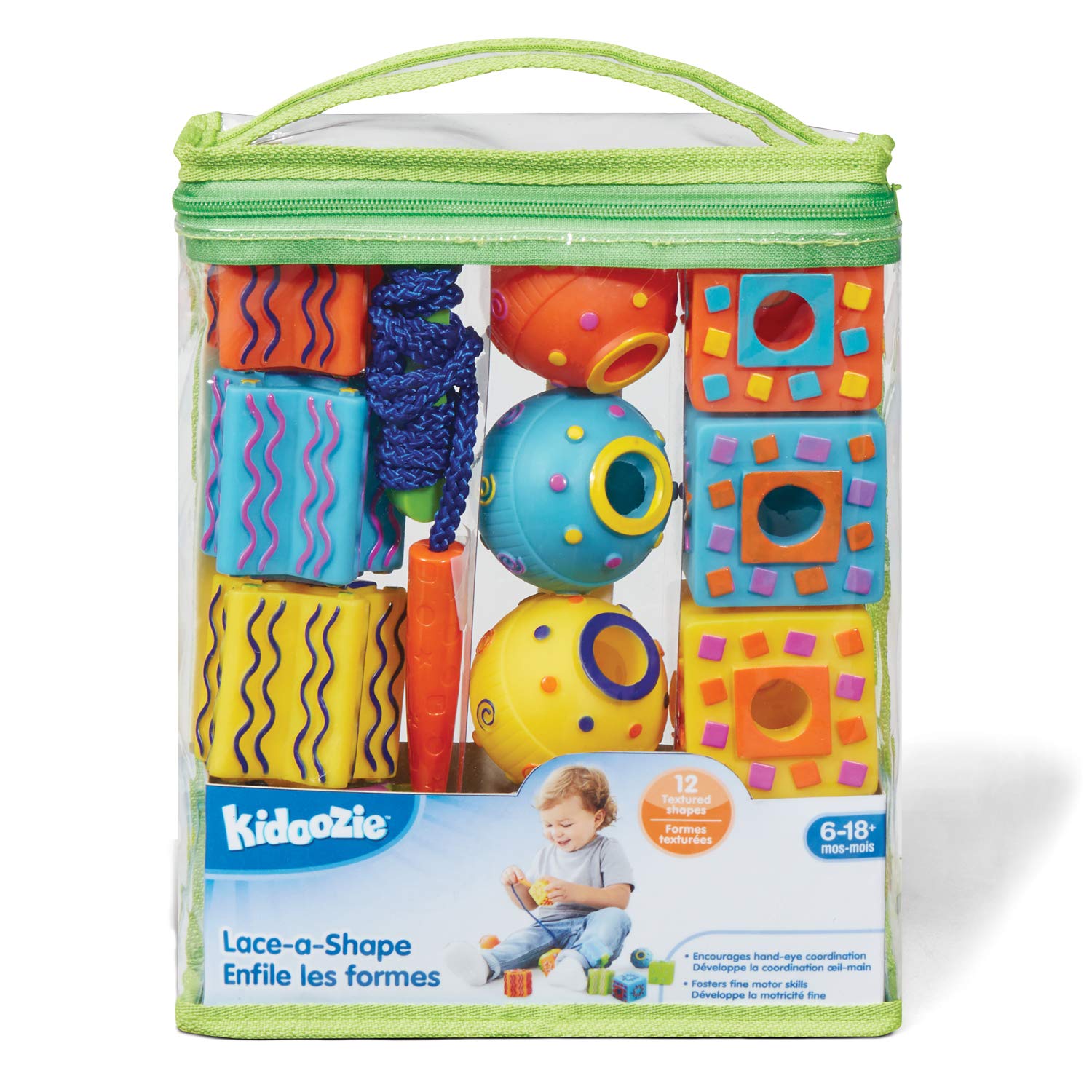 Kidoozie Lace-A-Shape Activity Toy for Infants and Toddlers Ages 6 to 18 Months