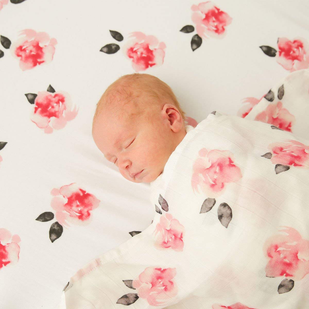 Kids ‘N Such Fitted Bassinet Sheets for Hourglass, Oval & Rectangular Bassinet Mattress, Petal, 2 Pack