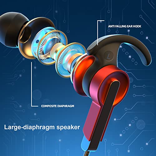 OCUhome Earbuds, Earbud Headphones with Microphone, Universal 3.5mm /Type-C Wired Earphone in-Ear Stereo Sound Sport Headset with Mic for Various Mobile Phones White A
