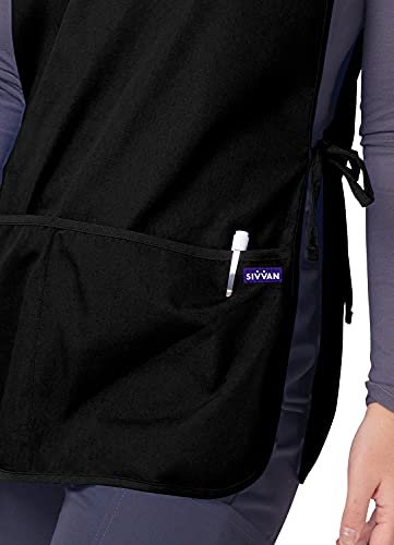 Sivvan Unisex Apron - Cobbler Apron - S8700 - Black - R