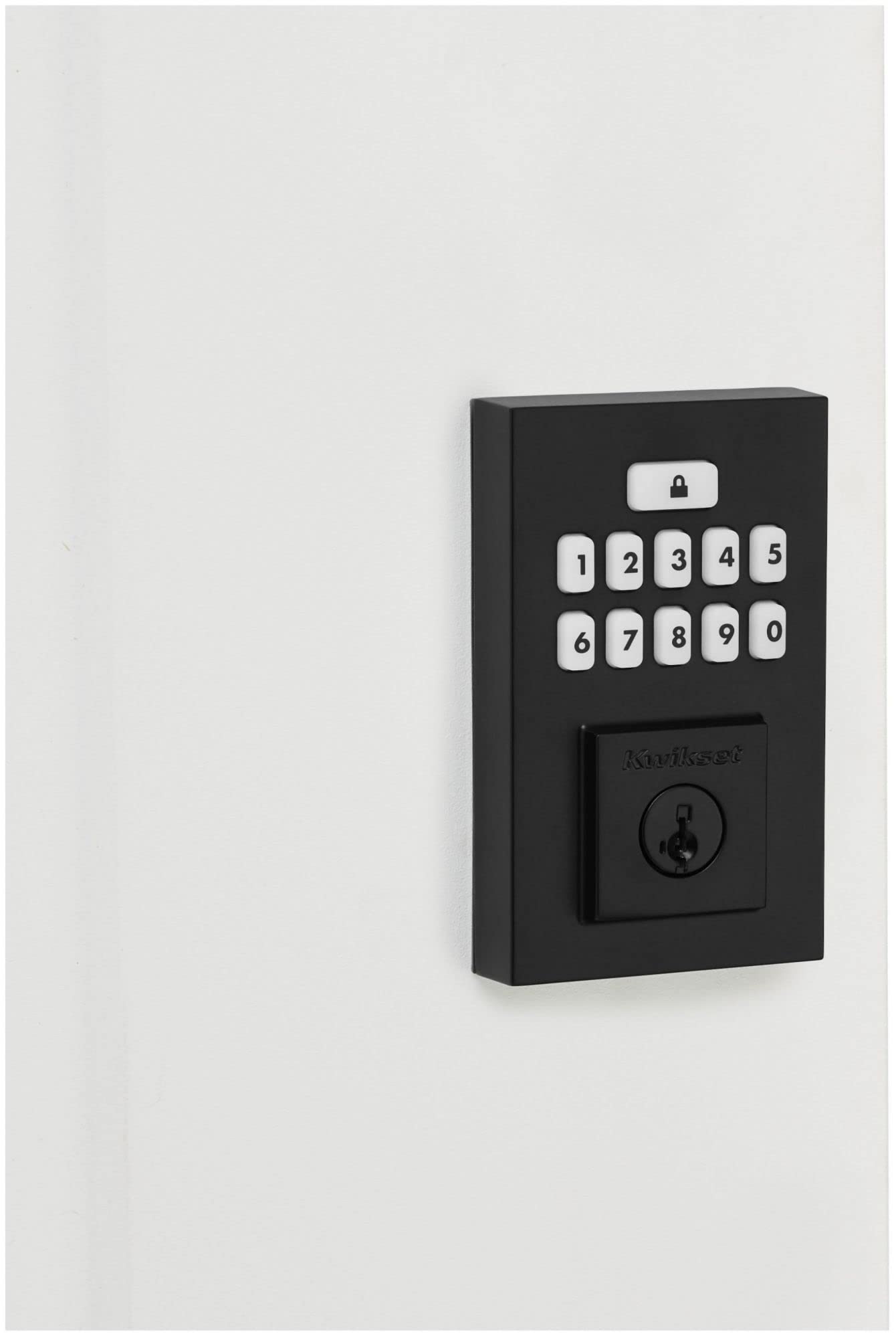 Kwikset 9260CNT-26S Contemporary SmartCode Keypad Electronic Deadbolt SmartKey Bright Chrome Finish