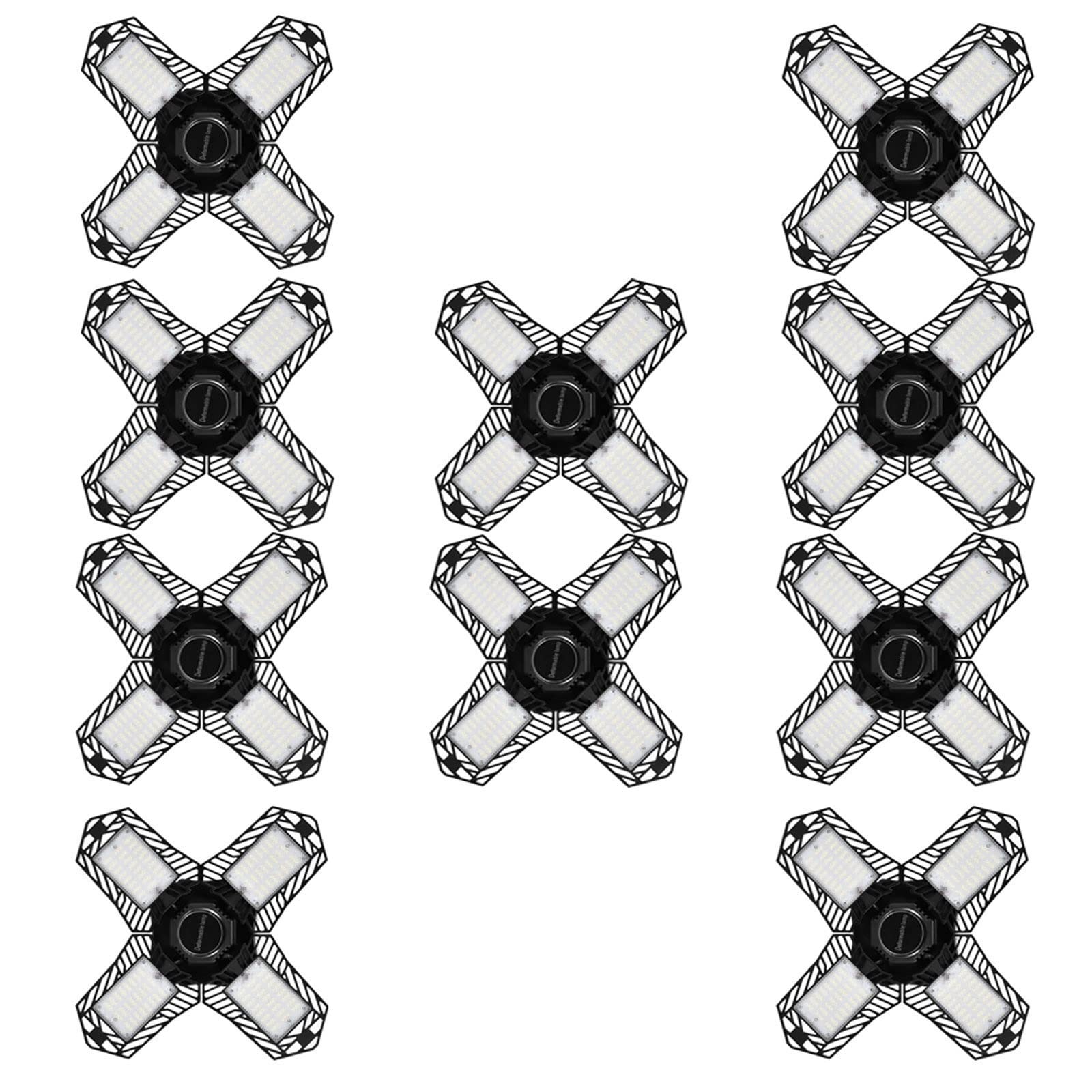 URBERY Ultra Slim LED Shop Lights Wraparound, Car Detailing LED Shop Light, Adjustable Panels Lights for Garage, Workshop, Attic, Basement ( Size : 10 Pack )