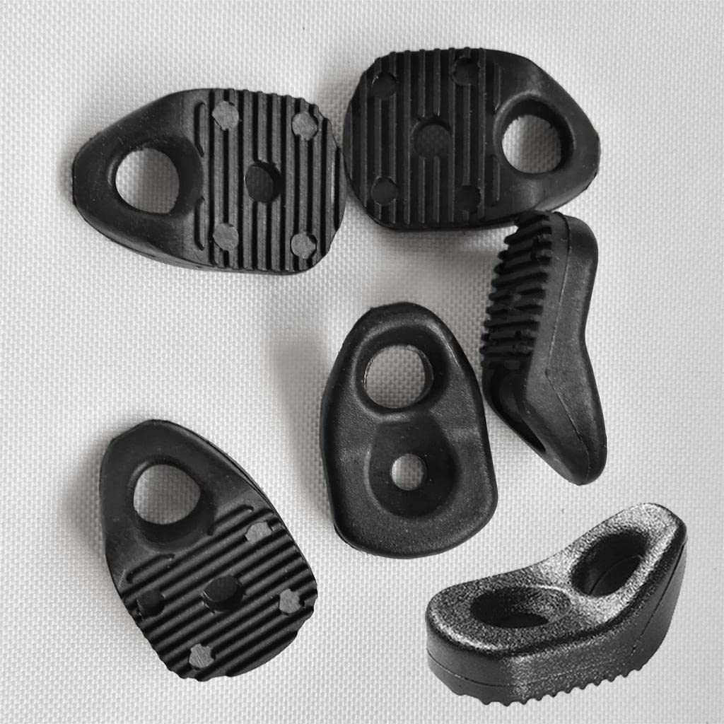 Jili Online 6X Black Kayak D Ring Single Eyelet Tie Down Loop Deck Fitting Rigging Kits