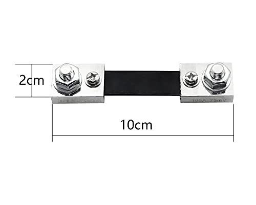 RIIEYOCA 100A 75mV Ammeter shunt,DC Current Shunt Resistor for Digital Ammeter Analog Meter