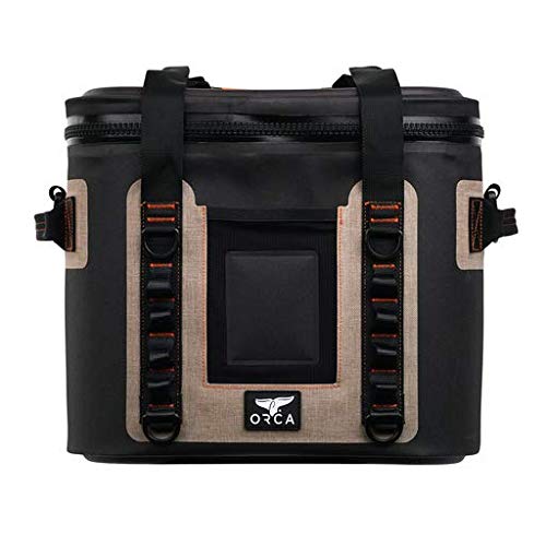 ORCA Walker 20 Can Soft Cooler Bag, Insulated with 28mm Meta-Polymer, Tan, 20 L