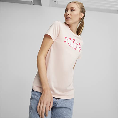PUMA Women's Essentials+ Tee, Animal Rose Dust, X-Large