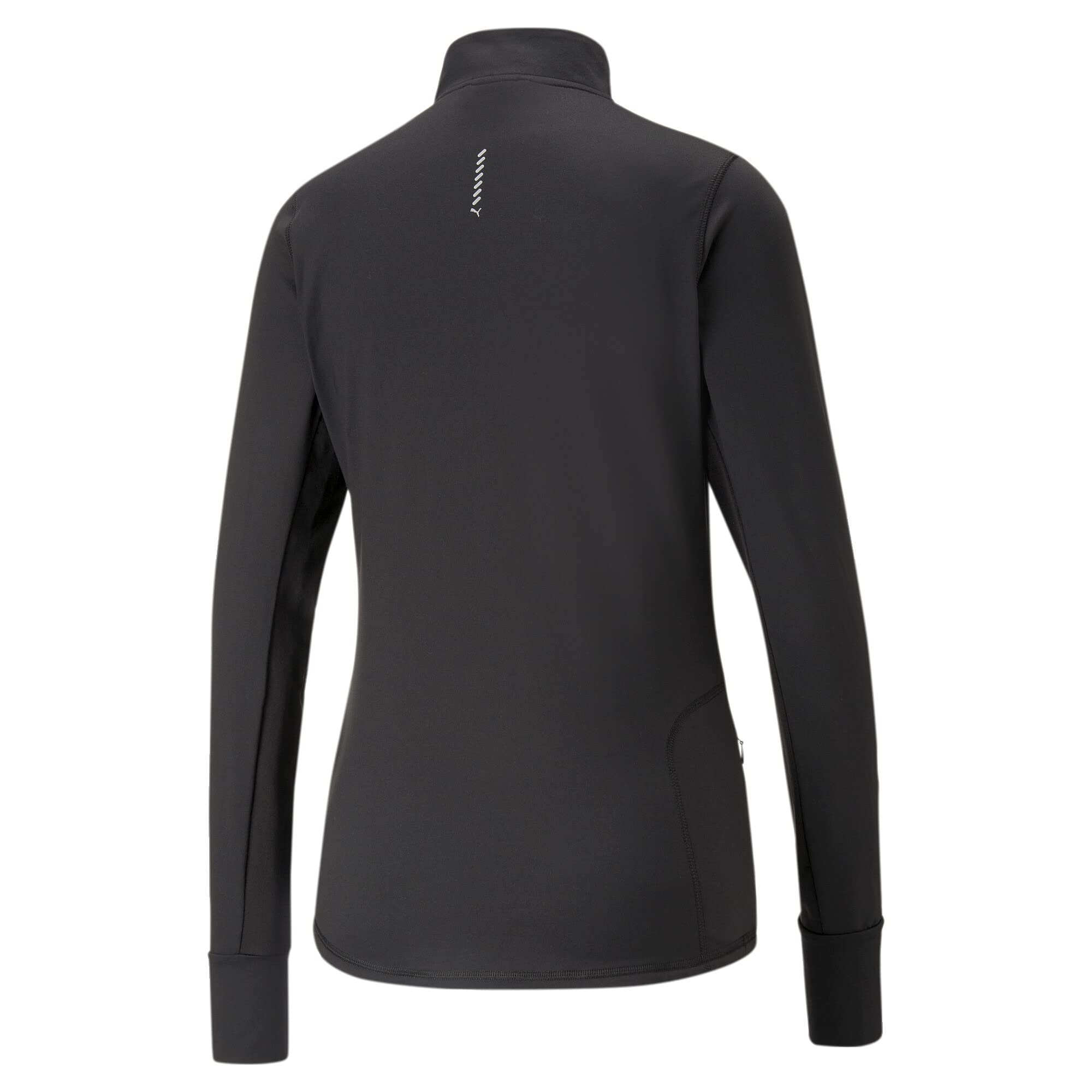 PUMA Women's Run Favorite 1/4 Zip, Black, Medium