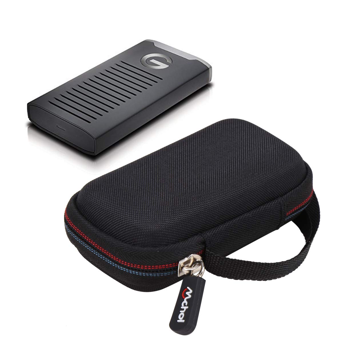 Mchoi Hard Portable Case for G-Technology 1TB G-Drive Mobile SSD External Storage(Case Only)