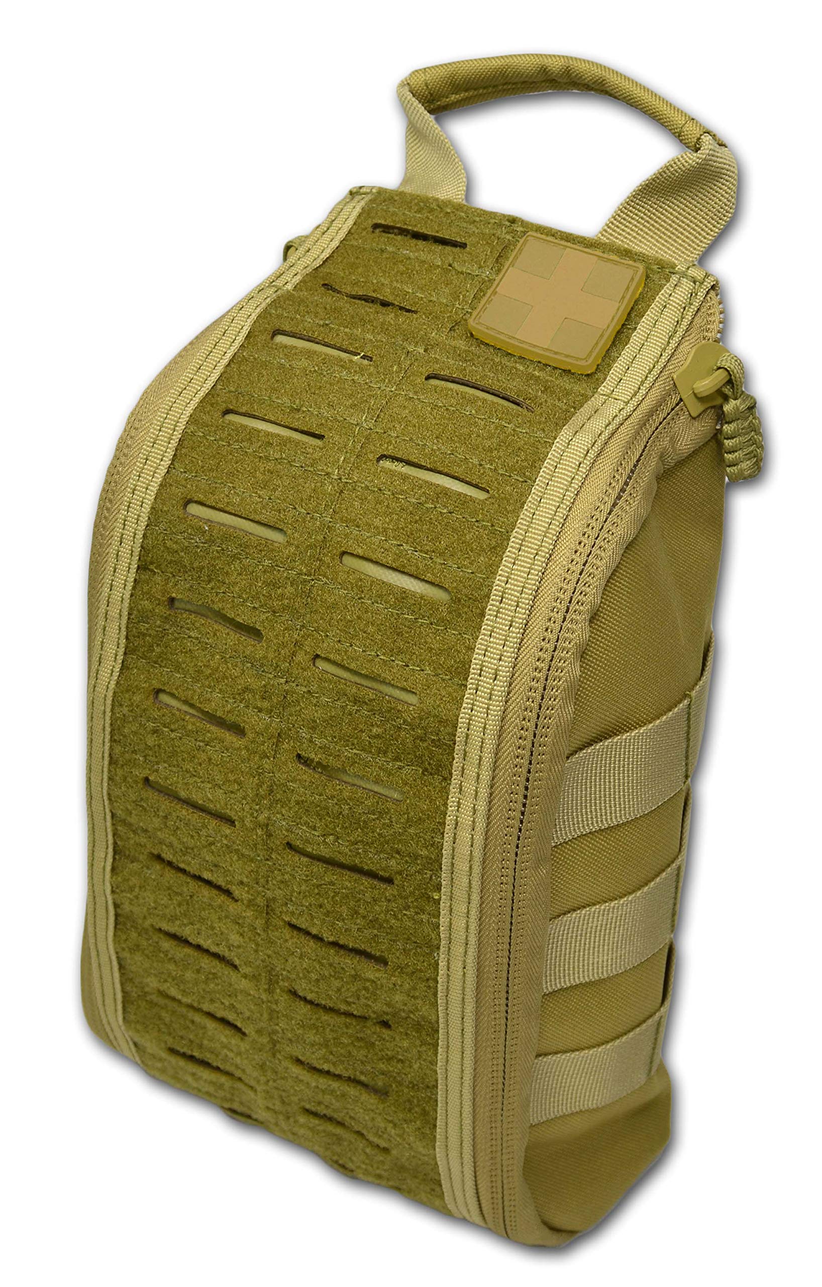 Lightning X Spread Eagle Complete Tactical Gunshot & Trauma IFAK Kit w/Laser Cut MOLLE - TAN