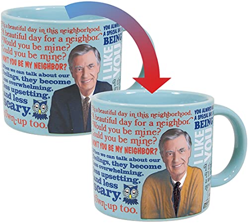 Mister Rogers Heat Changing Mug - Add Coffee or Tea and Mr. Rogers' Jacket Changes to His Sweater - Comes in a Fun Box