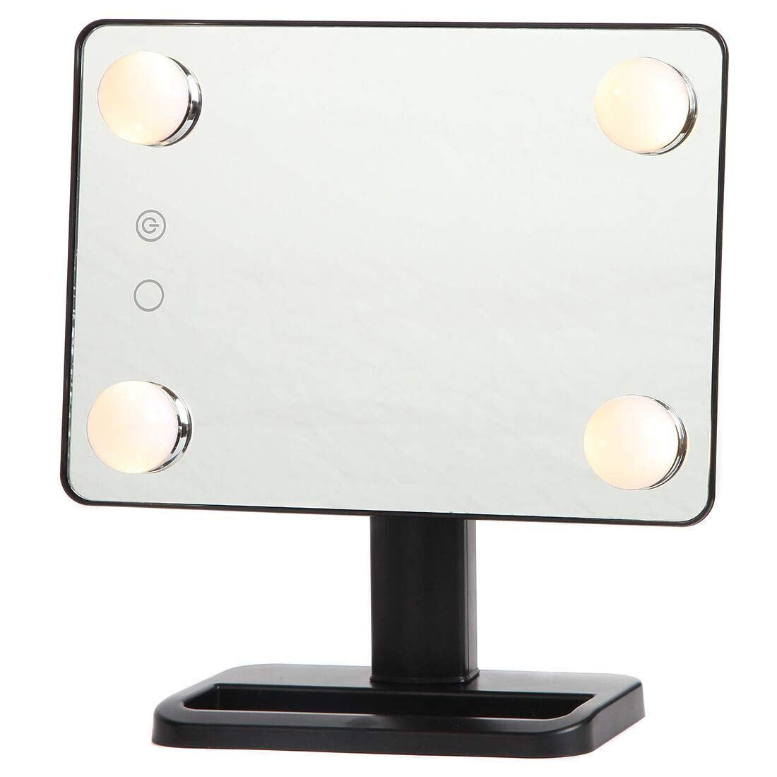 Lily's Home LED Lighted Makeup Vanity Mirror with Warm White and Cool White Lights. Rotate and Swivel.