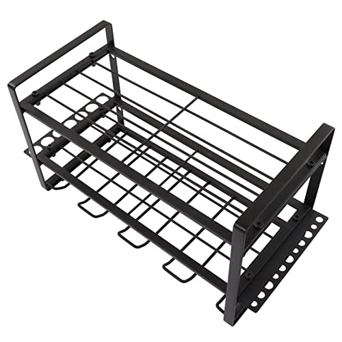 Power Tool Organizer Alloy Steel 50KG Load Bearing Electric Drill Garage Tool Wall Mounted Storage Shelf Rack
