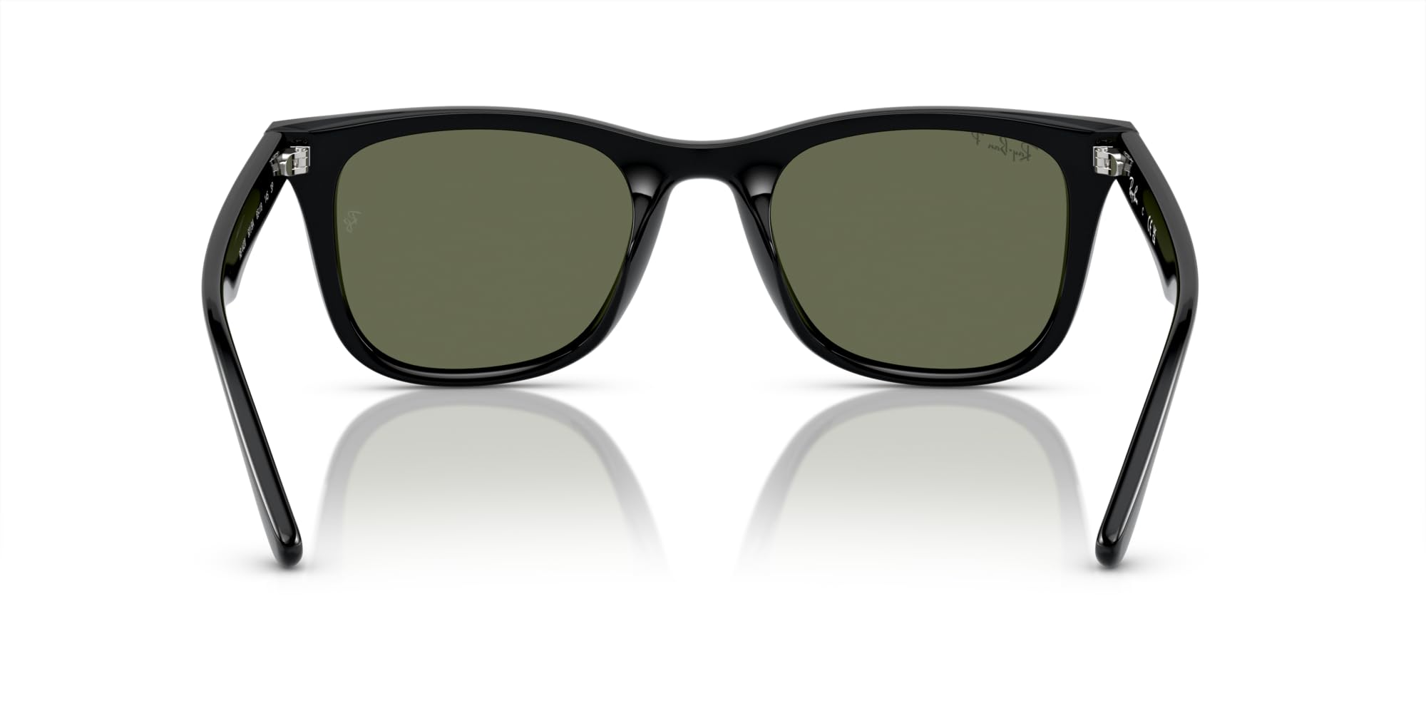 Ray-Ban RB4420 Square Sunglasses, Black/Dark Green Polarized, 65 mm