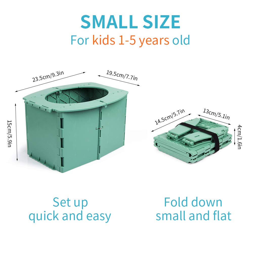 Kids Travel Potty, Portable Folding Potty Training Toilet(Blue)