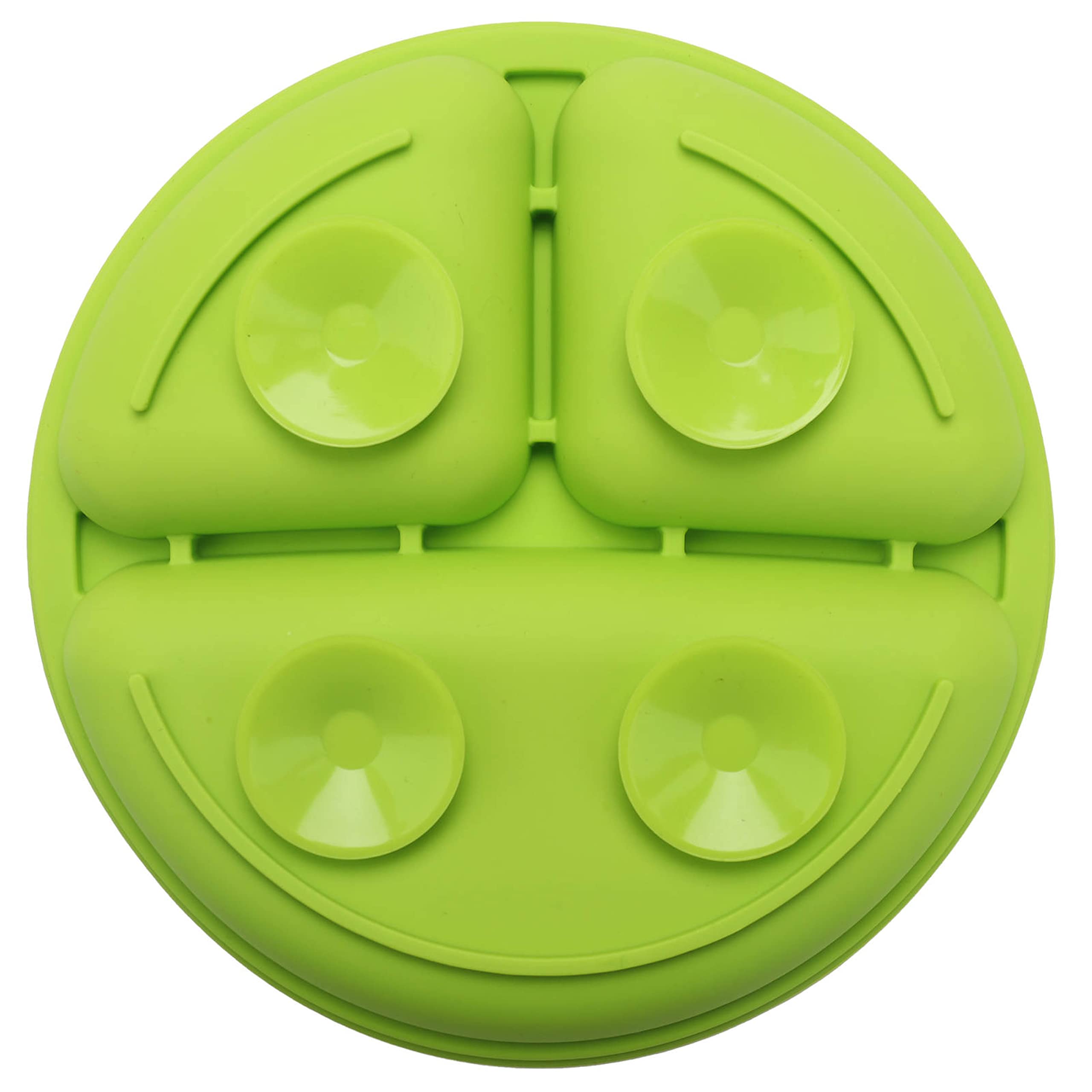Suction Plates for Babies | 100% Silicone with Lid | Divided Design | Microwave & Dishwasher Safe