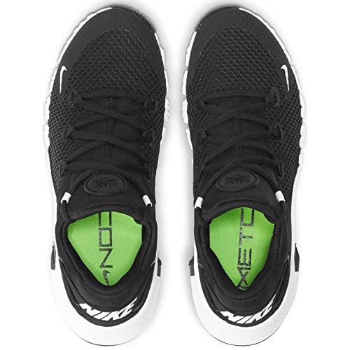 NIKE Women's Sneaker Gymnastics Shoe, Black White Black Volt, 8.5