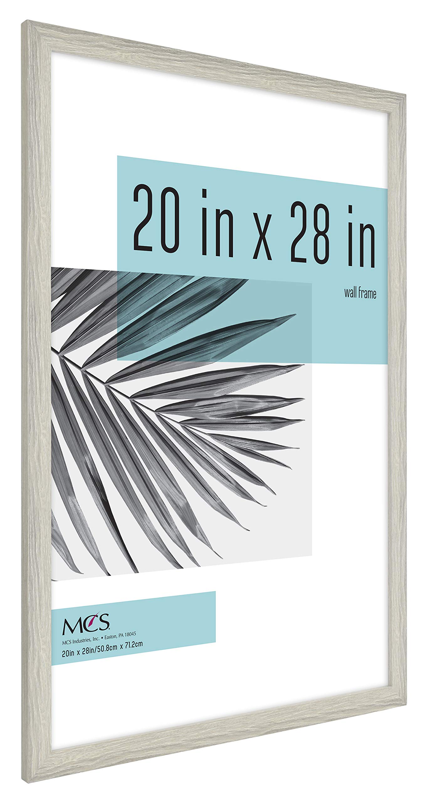 MCS Studio Gallery 20 x 28 Poster Frame Gray Woodgrain, Vertical & Horizontal Wall Hanging Large Picture Frame for Photos, Posters & Art Prints (2-Pack)