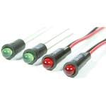 OEM Dialight 5580102001F,LED Panel Mount Indicator Uni-Color Red 635nm 29mcd 2-Pin (100 Items)