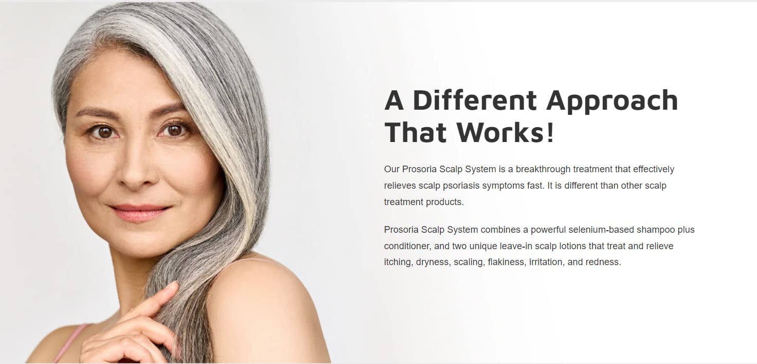 Prosoria Scalp Treatment Kit (4-Pack) Relieves Scalp Psoriasis Symptoms Fast – Controls Itching, Flaking, Scaling, Irritation and Dryness. Revitalizes and Moisturizes Scalp and Hair. Maximum Strength