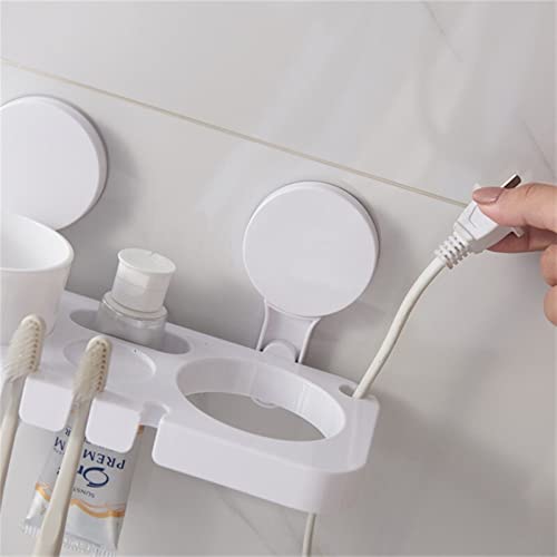 MAJHER Dryer Stand, Bathroom Organizer Storage Rack Hair Dryer Holder Wall Shelf Toothbrush Holder Comb Stand Bathroom Accessories Set