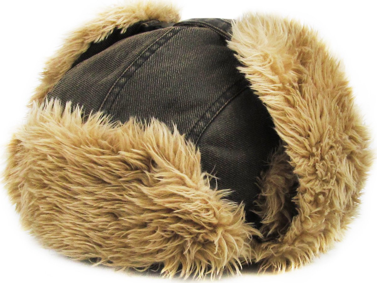 KBW-618 DBR Canvas Solid Aviator Trapper hat Trooper Ear Flaps Ushanka Eskimo Russian Warm Winter Cold…