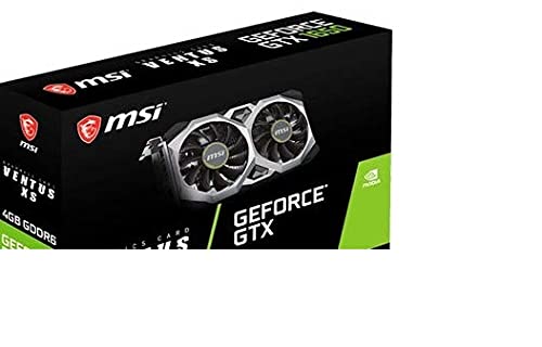 MSI Gaming GeForce GTX 1650 128-Bit HDMI/DP/DVI 4GB GDRR6 HDCP Support DirectX 12 VR Ready OC Graphics Card (GTX 1650 D6 Ventus XS OCV1)