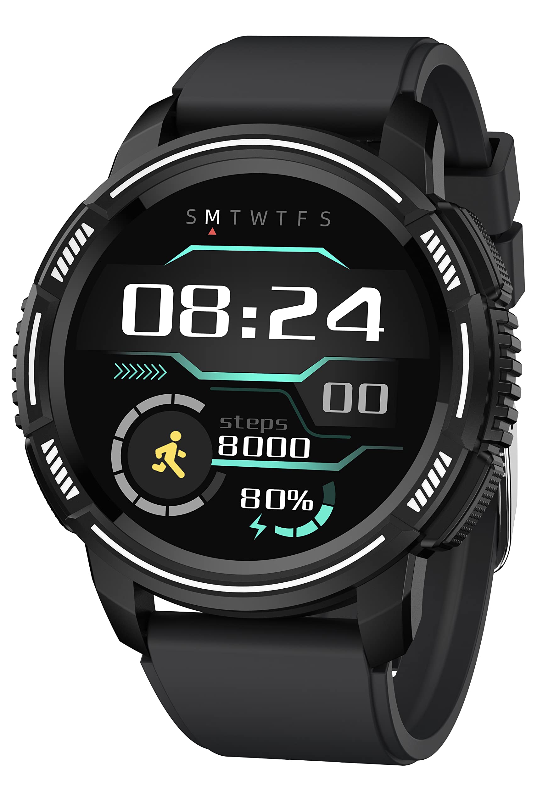 Smart Watches for Men Waterproof Fitness Watch Activity & Fitness Tracker with Notification Reminder/Step Counter/Mileage for Android iOS Phone