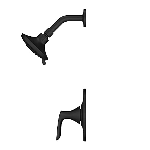 Pfister Weller Shower Only Trim Kit (Valve Sold Separately), Single Handle, Matte Black Finish, LG897WRB