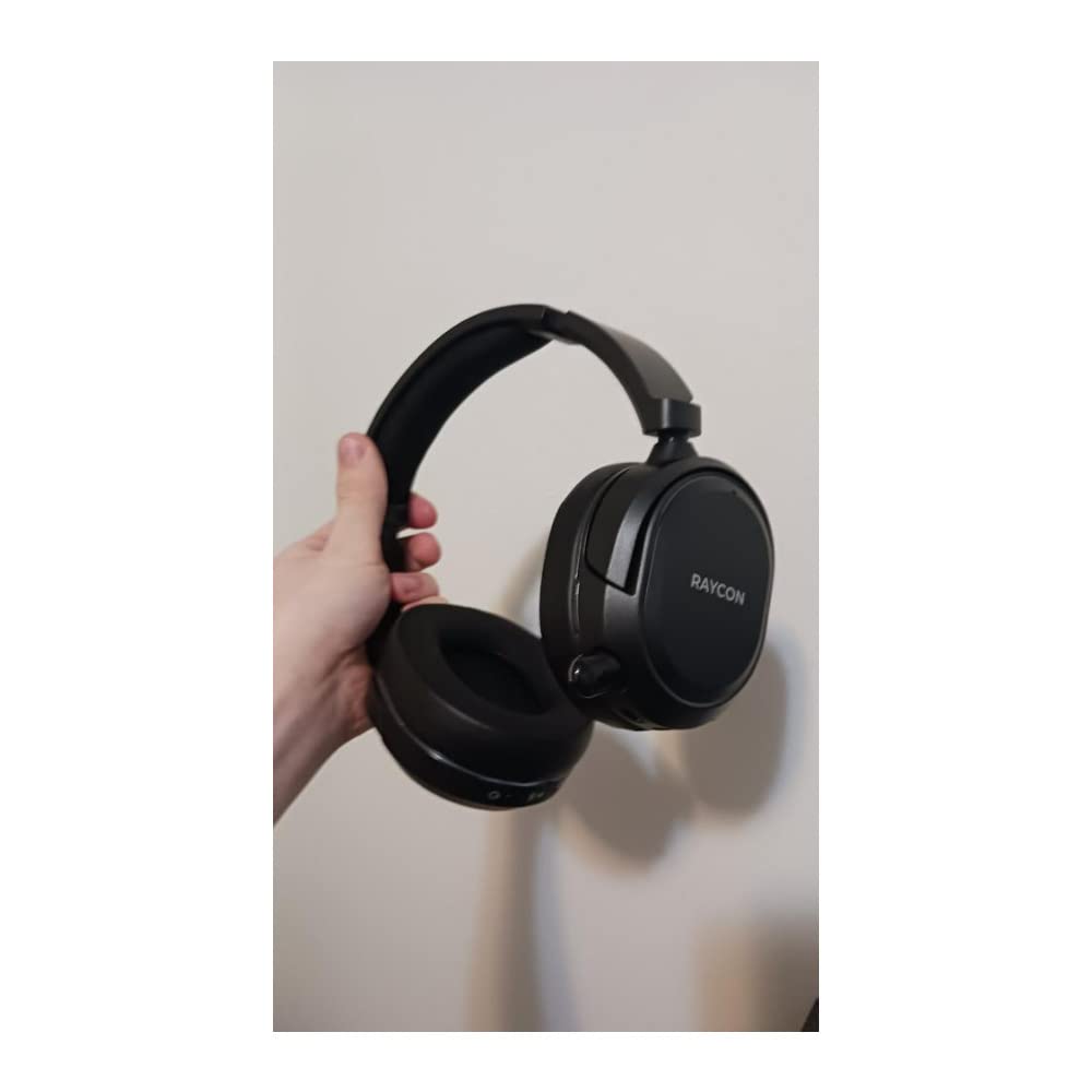 Raycon Gaming Headphones Wireless with built in Retractable HD Mic, 45ms Ultra-Low latency, 26 Hours of Battery, Bluetooth 5.0 (Deep Space Black)