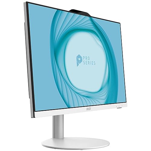 MSI PRO AP242 AIO Desktop, 23.8" FHD IPS-Grade LED, Intel Core i7-12700, 16GB Memory, 500GB SSD, WiFi 6, BT 5.1, White, Windows 11 Home (12M-057US)