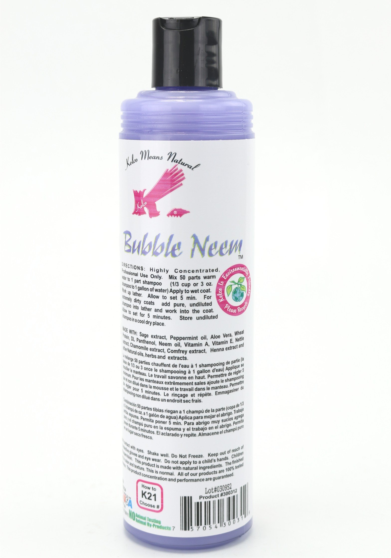 Kelco 50:1 Bubble Neem Shampoo, 11.7 fl. oz.