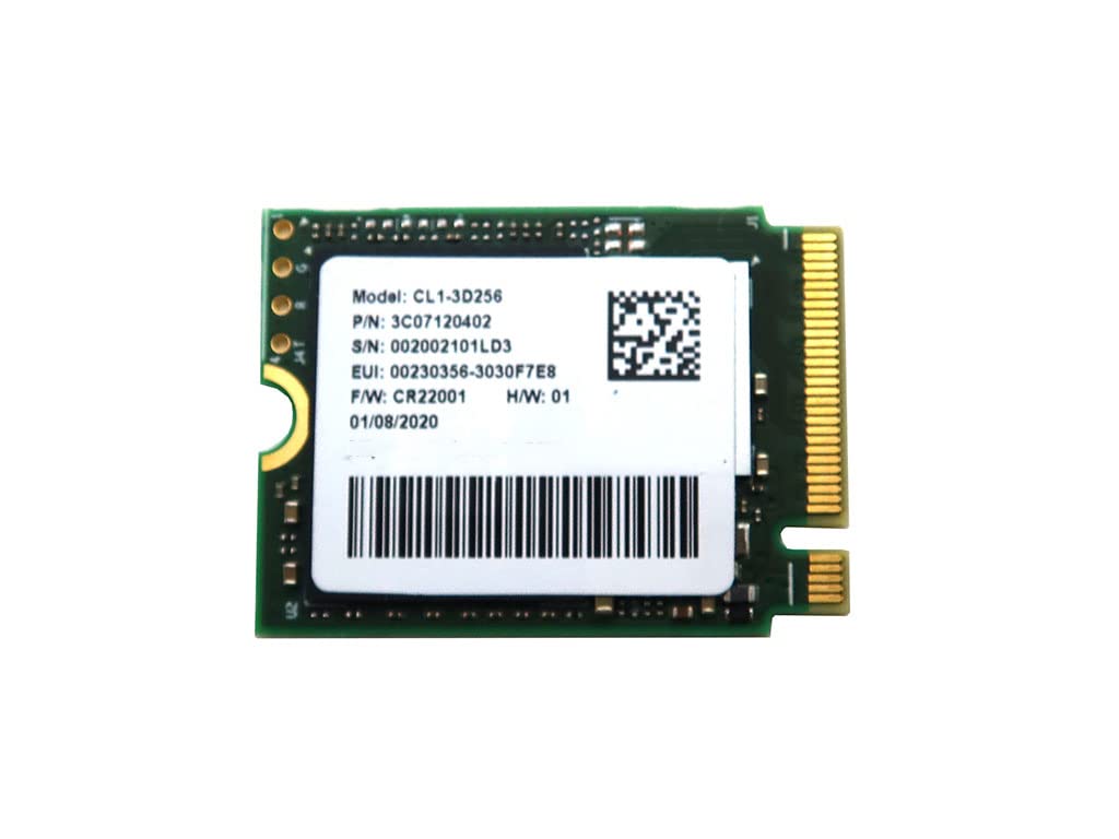 Solid State Drive 3C07120402 Compatible Replacement Spare Part for Lite-On CL1-3D256 256GB M.2 2230 NVMe PCIE Gen3 x4 SSD
