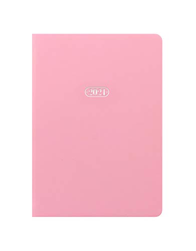 Letts Pastel A5 week to view 2021 diary - peach