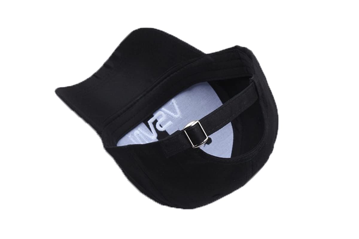 PHILOMI NASA Logo Baseball Cap Exquisite Embroidery Dad Hat Hip Hop Baseballcap Adjustable Size Unisex (Black)