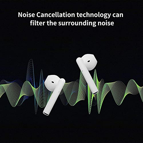 Sviemas Wireless Earbuds,Bluetooth 5.0 Noise Cancelling Earbuds,Bluetooth Headphones 3D HiFi Stereo Bass,IPX5 Waterproof Sports Touch Control with USB-C Fast Charge Mini Charging Case for Android iOS
